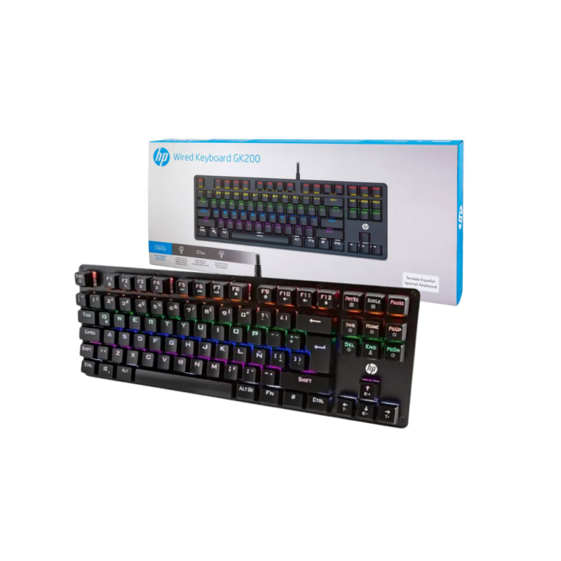 Teclado Mecánico HP GK200 RGB Blue Switch – Nuevatec